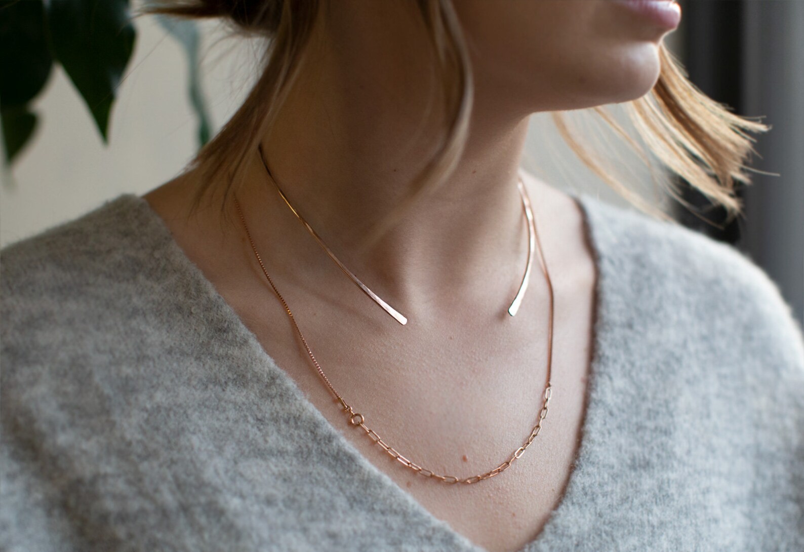 Open Cuff Necklace | Etsy