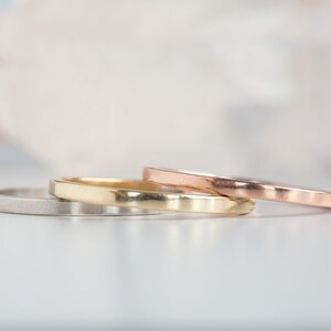 Smooth 14k Gold Band - Etsy