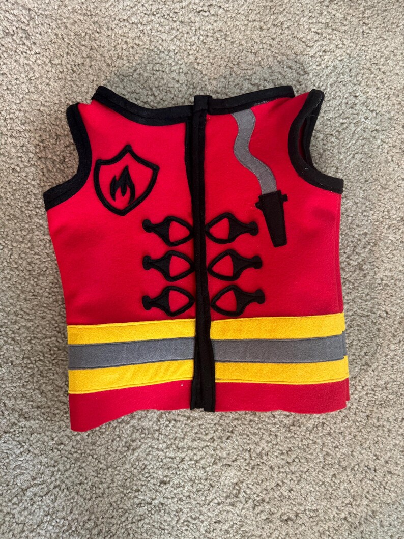 Firefighter Costume Vest - Etsy