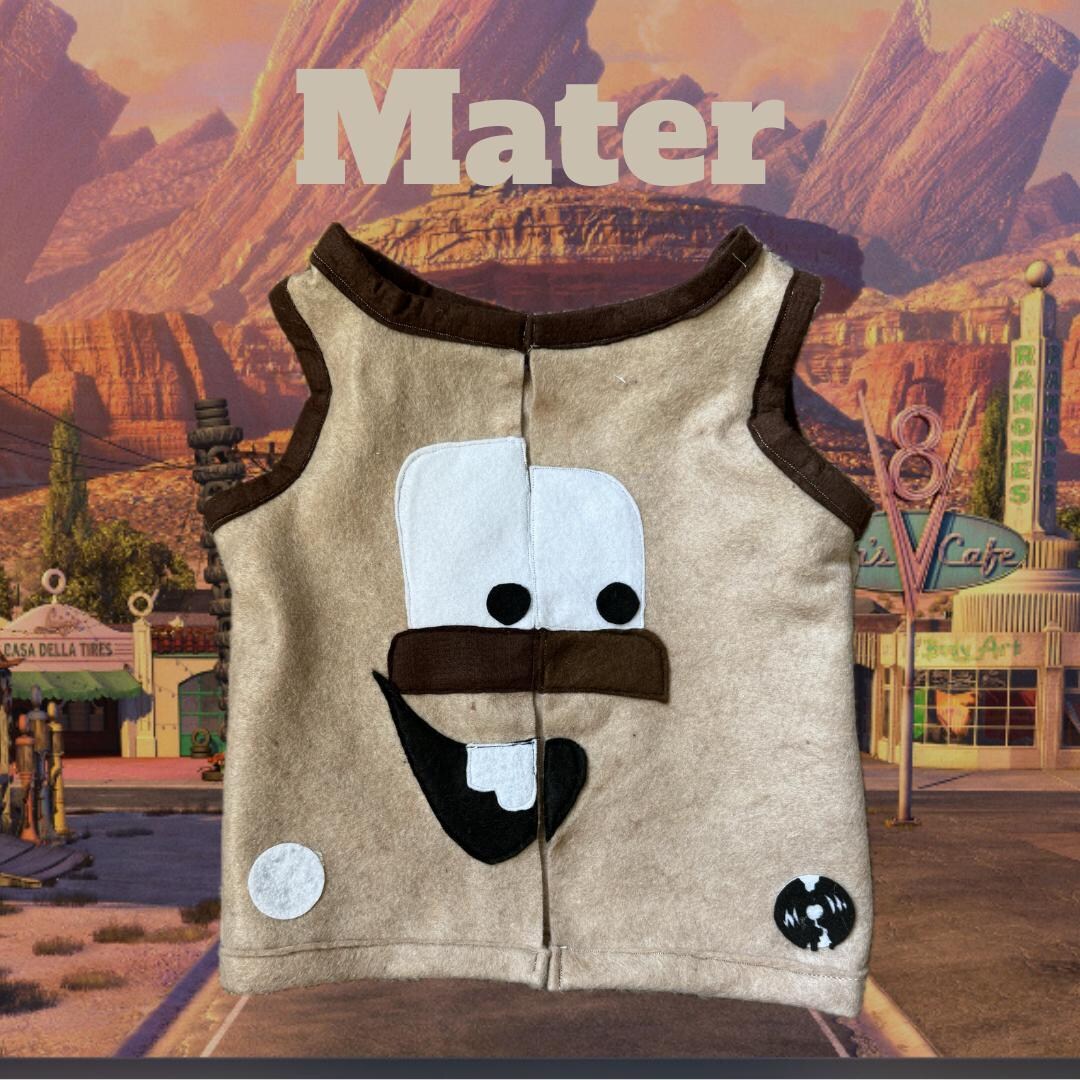 Mater (from Cars) Costume Vest - Etsy