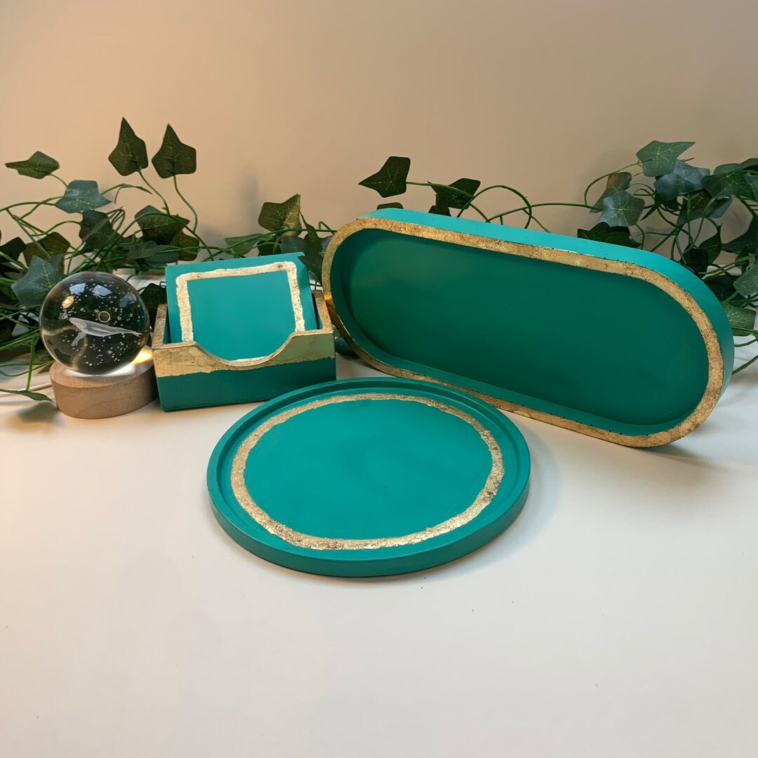 BTS, Jungkook Golden, BTS Home Decor, Handmade Jesmonite Tray, Plate ...
