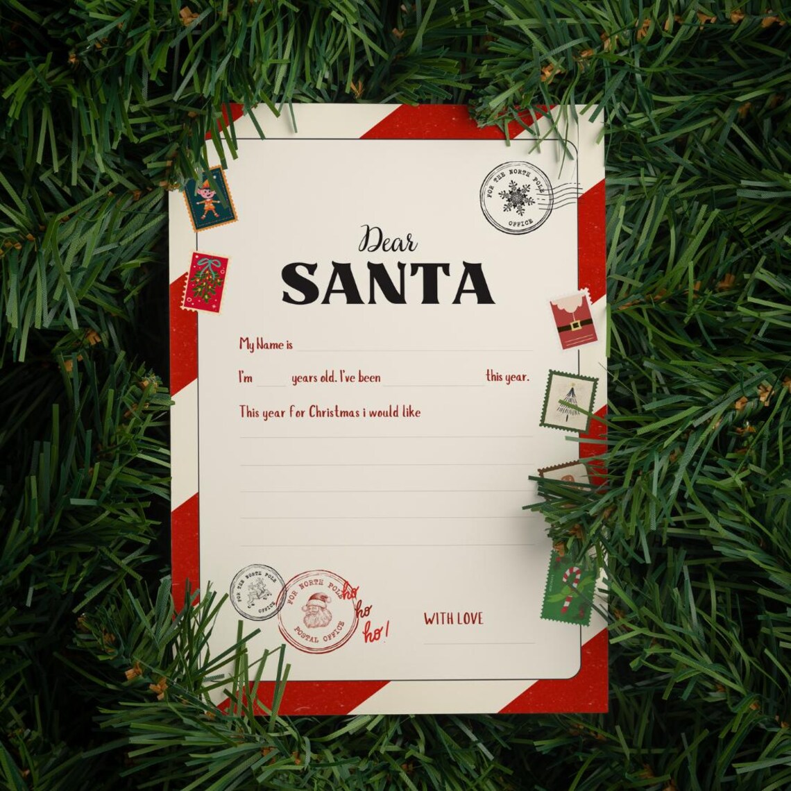 Querido Santa, Carta a Santa, Carta para Santa, Carta de los niños a ...