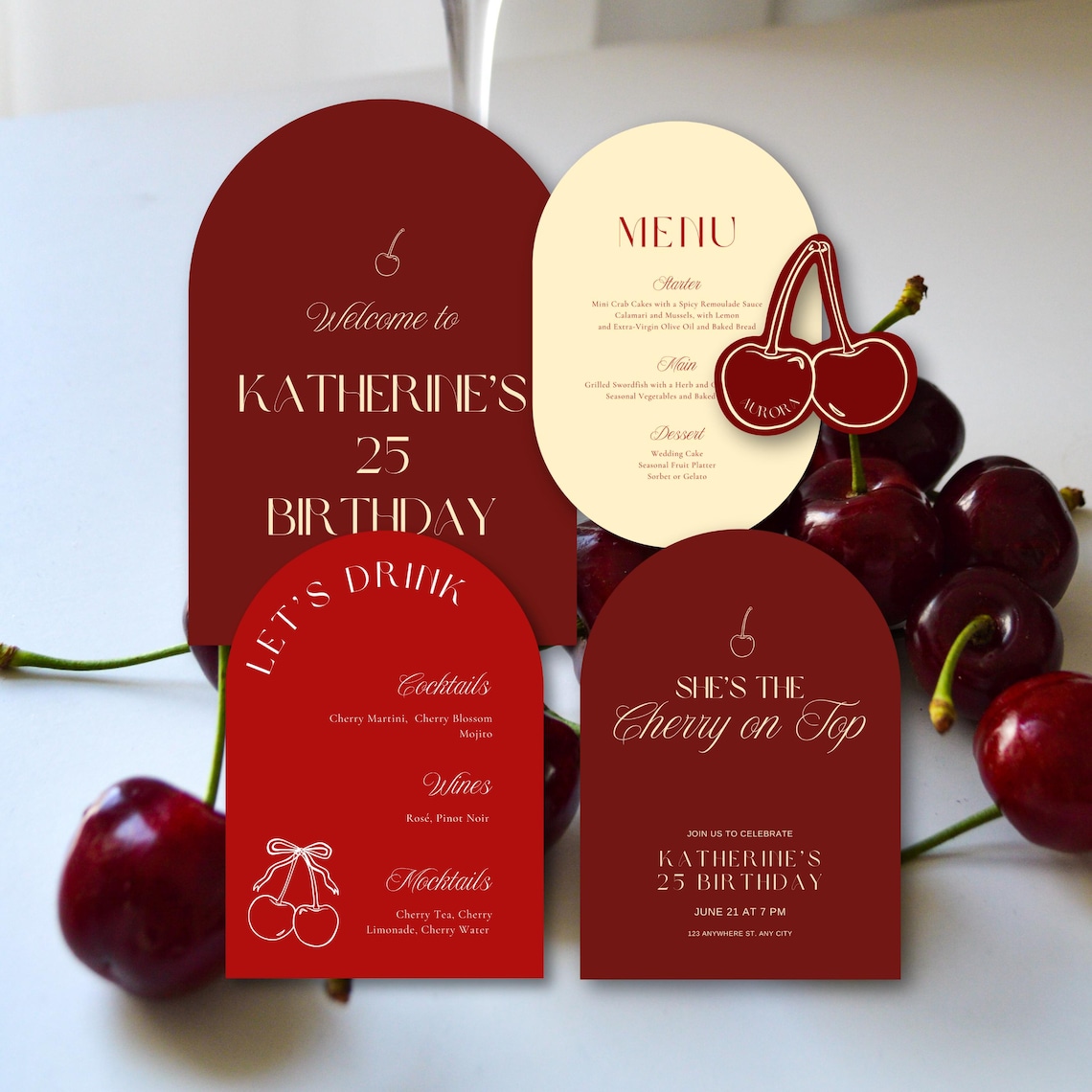 She's the Cherry on Top, Cherry Themed Party, Cherry on Top Party ...