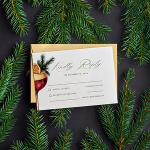 Christmas Party Rsvp, Editable Christmas Party Rsvp, Christmas Rsvp ...