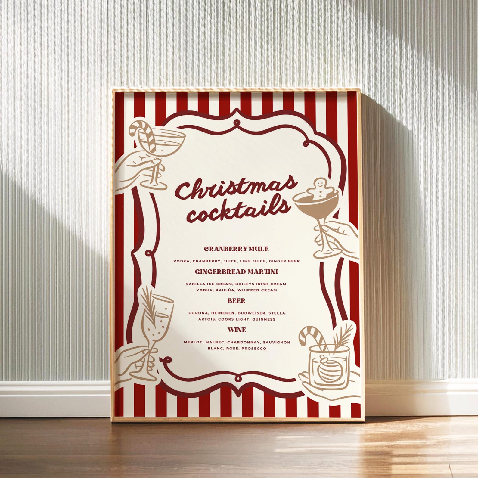 Holiday Drinks, Christmas Cocktails, Holiday Bar Menu, Christmas Bar ...
