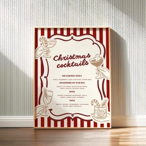 Holiday Drinks, Christmas Cocktails, Holiday Bar Menu, Christmas Bar ...