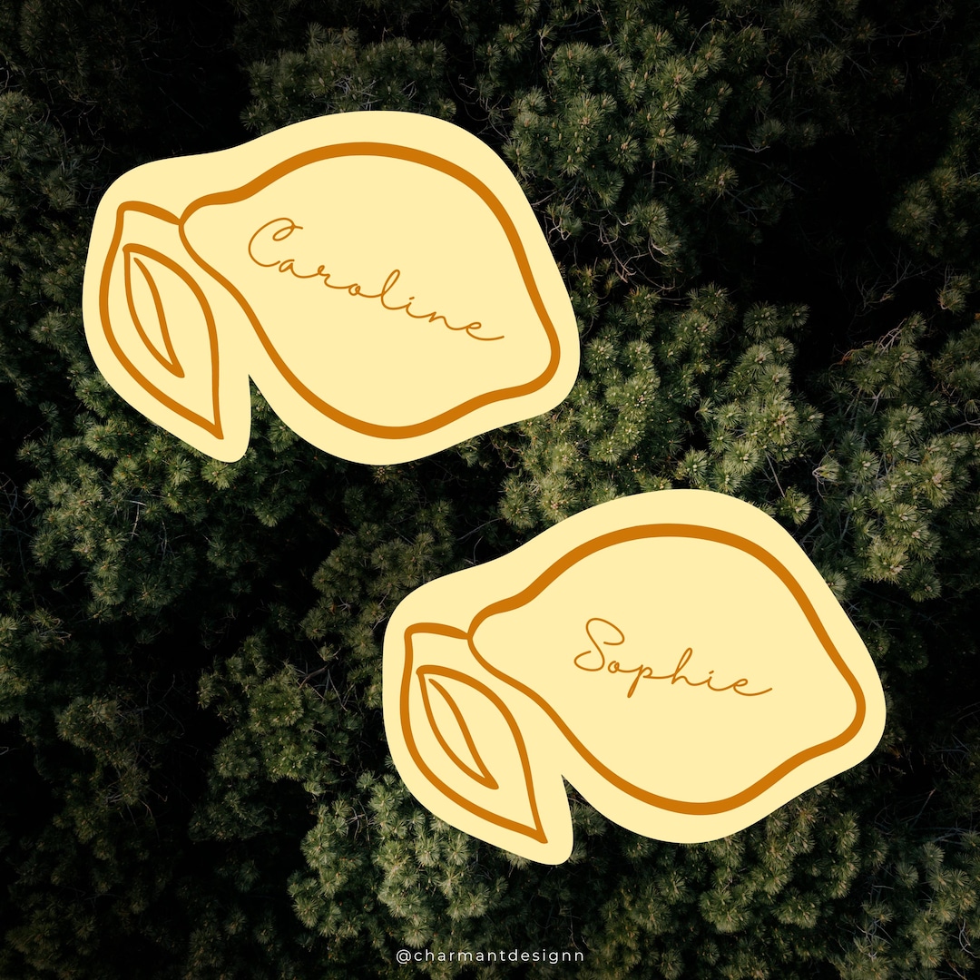 Lemon Place Card Template, Italian Wedding Theme (digital Download) - Etsy