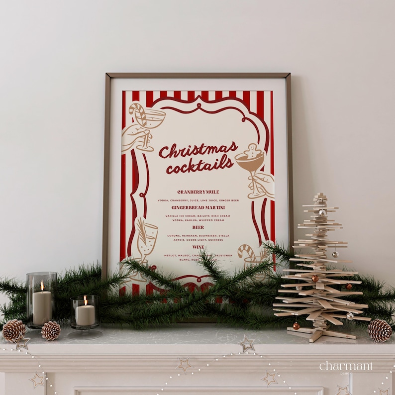Holiday Drinks, Christmas Cocktails, Holiday Bar Menu, Christmas Bar ...