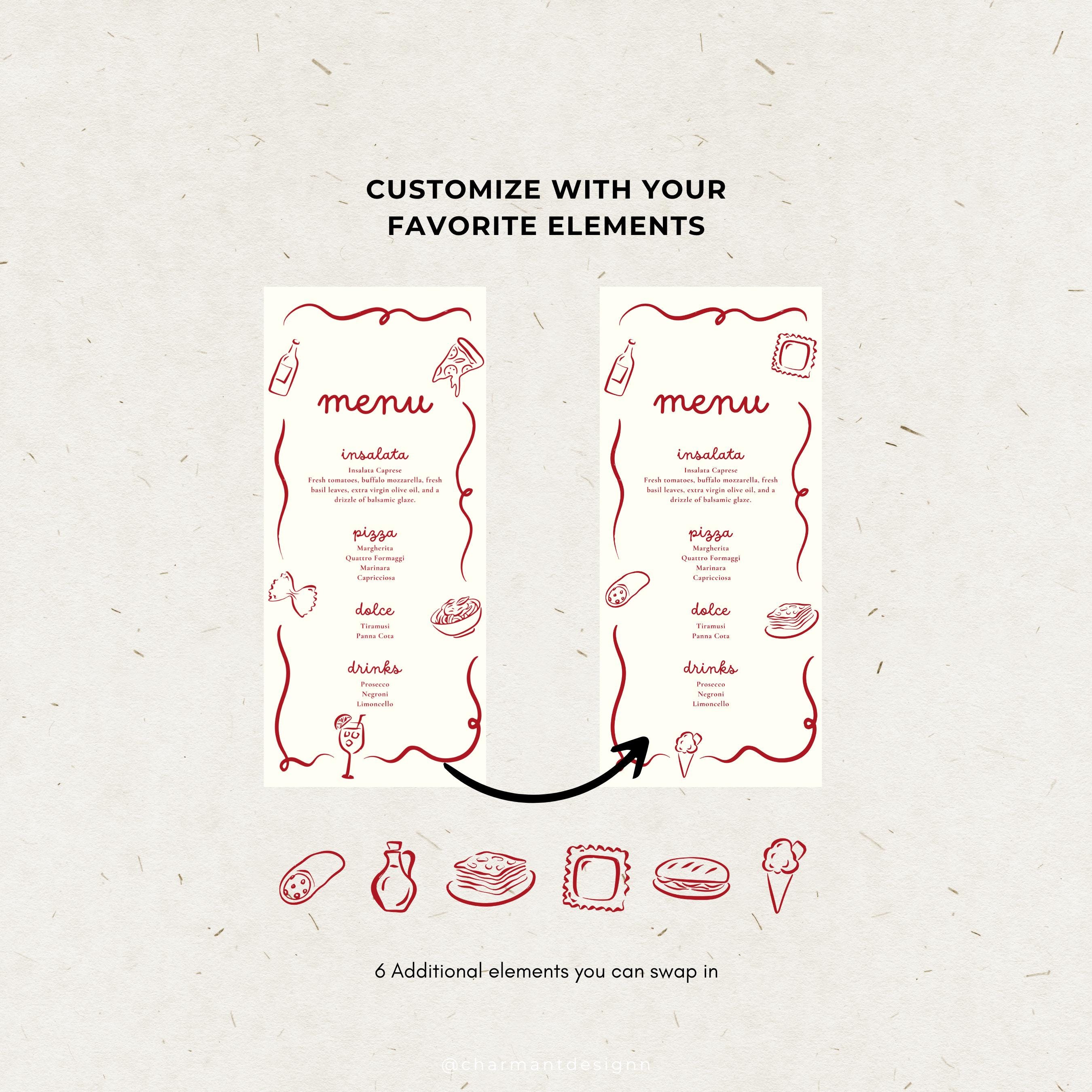 Italian Wedding Menu, Italian Dinner Party, Italian Dinner Party Menu ...