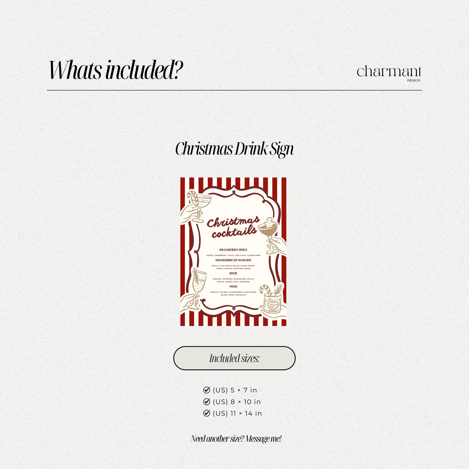 Holiday Drinks, Christmas Cocktails, Holiday Bar Menu, Christmas Bar ...
