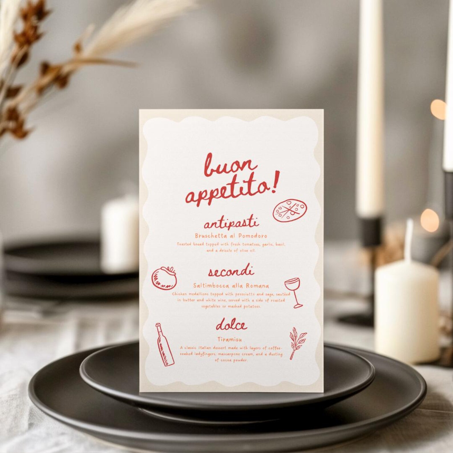 Italian Wedding Menu, Italian Dinner Party, Italian Dinner Party Menu ...