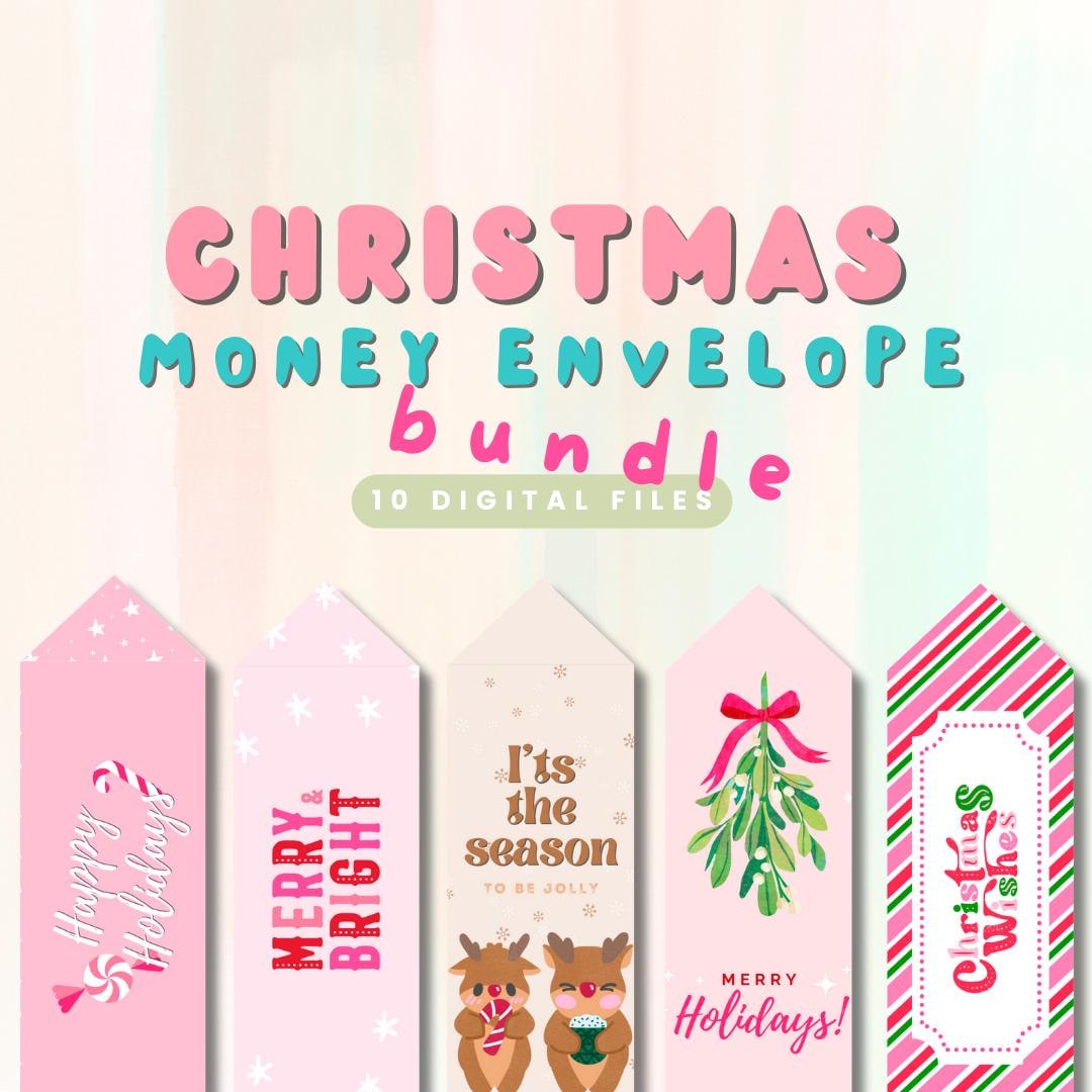 Christmas Money Envelopes, Christmas Money Gift, Christmas Envelopes ...