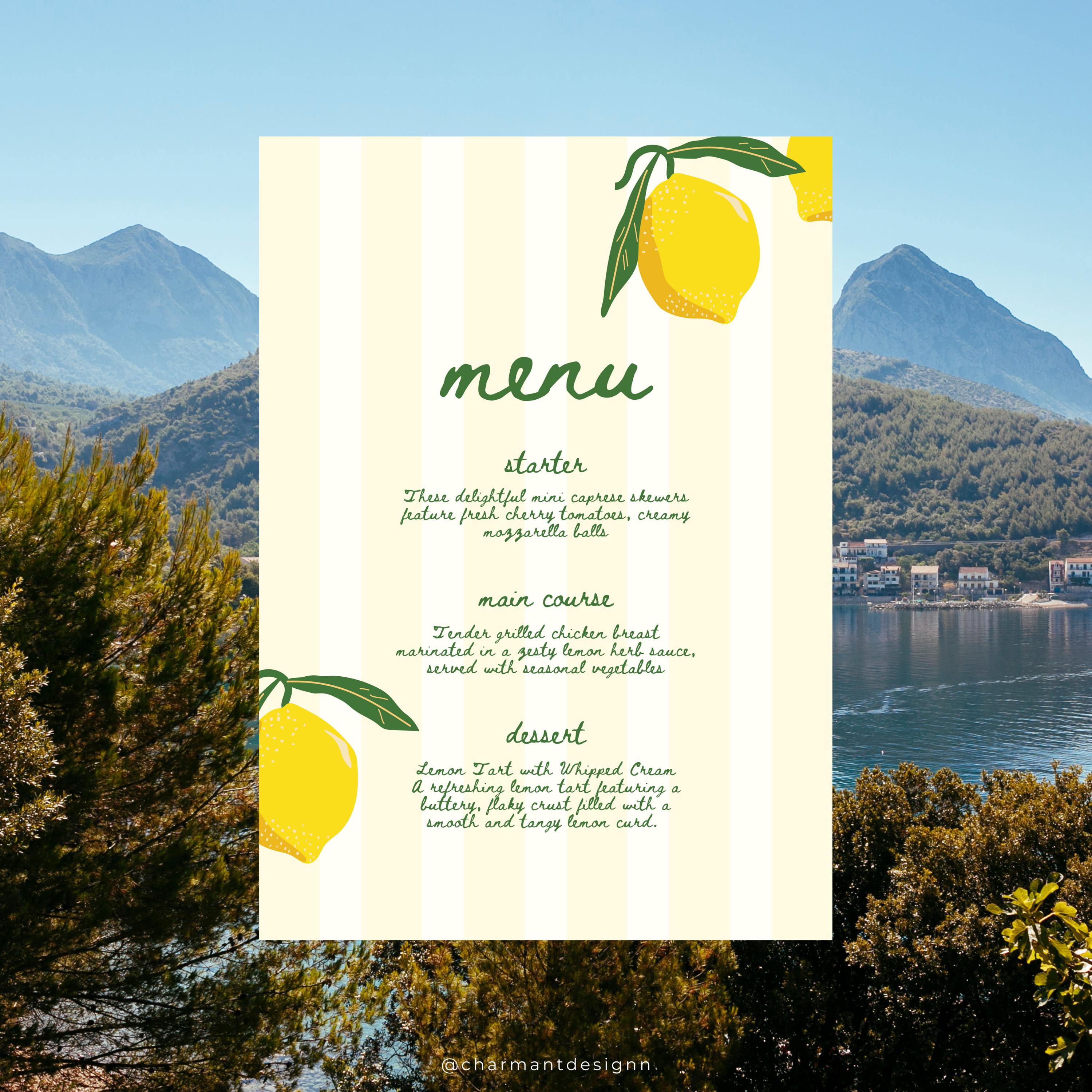 Italian Wedding Menu, Italian Dinner Party, Italian Dinner Party Menu ...