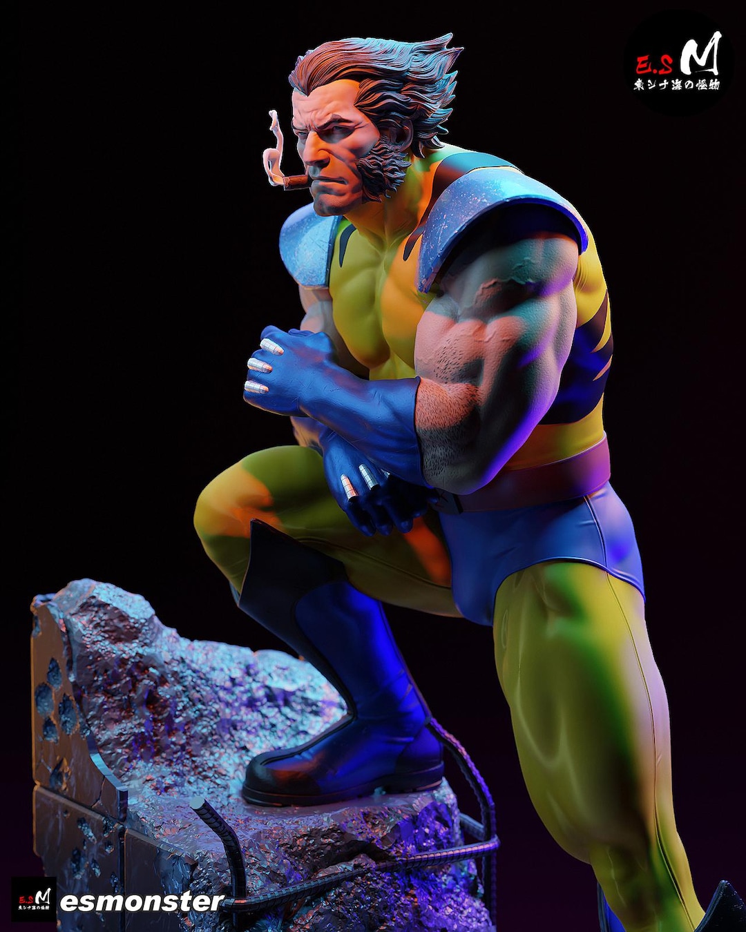 Ferocious Metal Claw Hero Figurine | 3D Printed Unpainted | by E.S ...