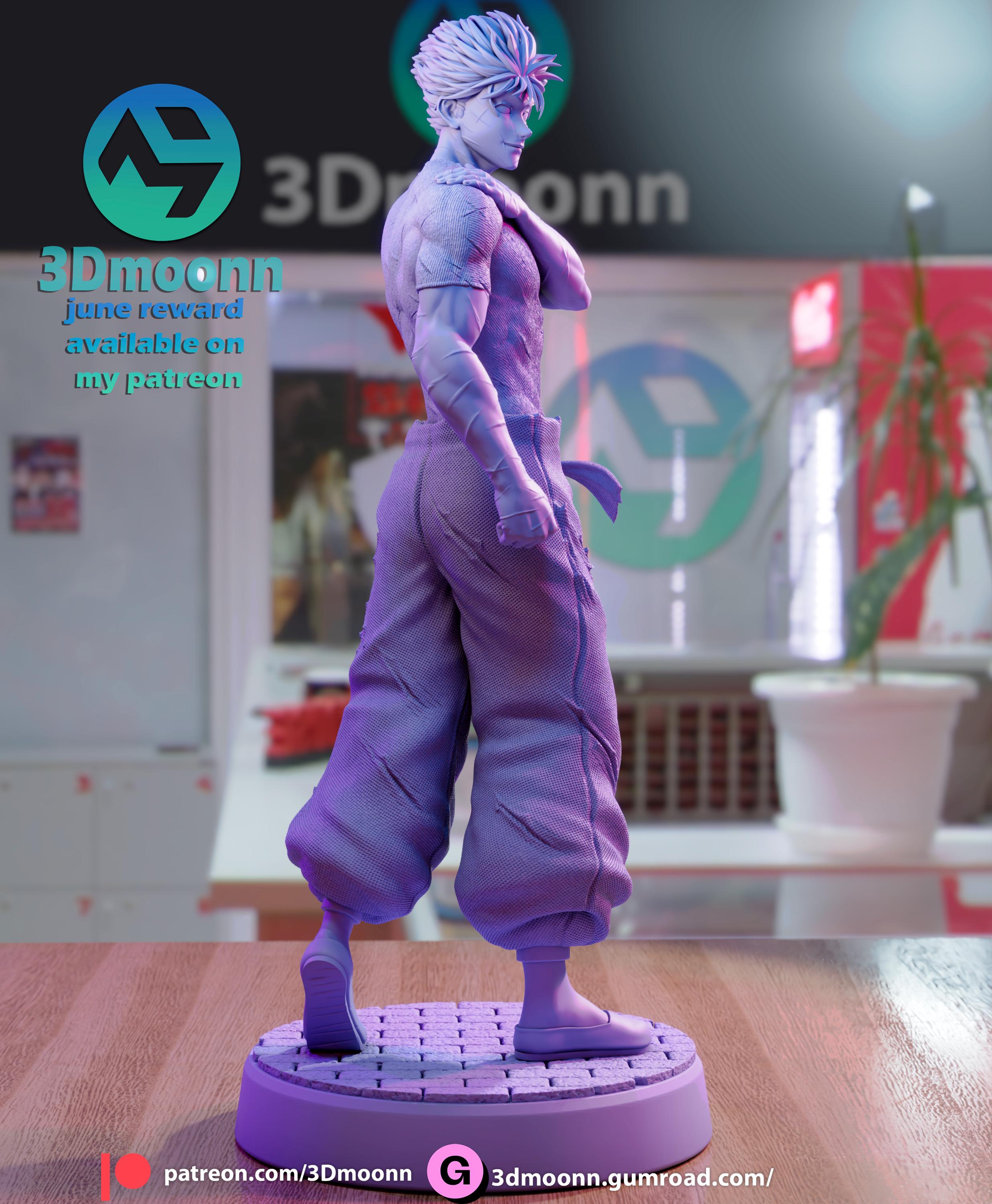 Satoru Gojo Jujutsu Kaisen Anime Figure 3d Printed Unpainted by 3dmoonn ...
