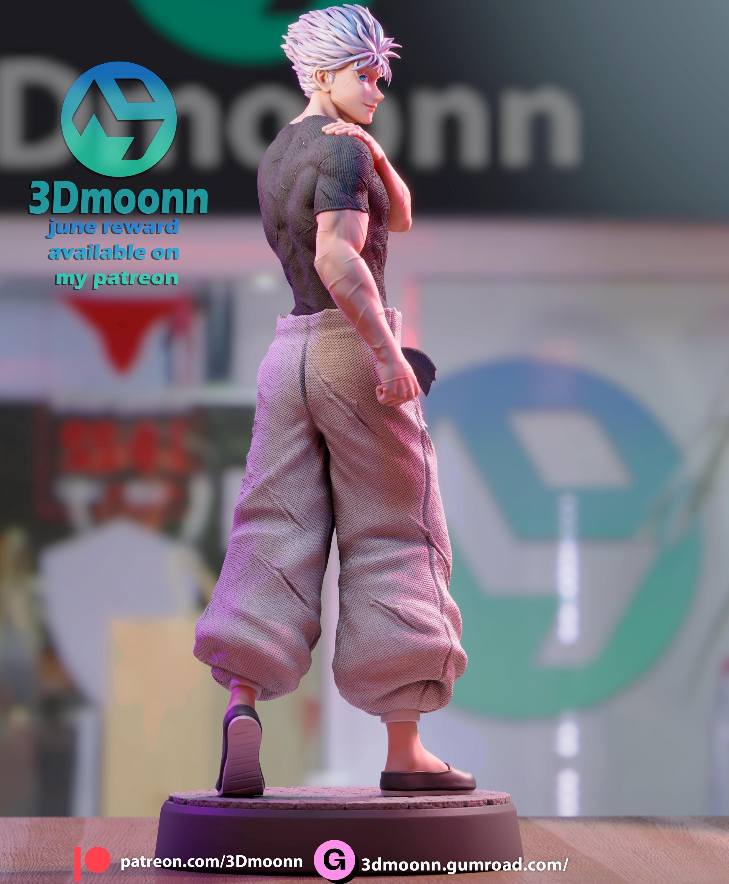 Satoru Gojo Jujutsu Kaisen Anime Figure 3d Printed Unpainted by 3dmoonn ...