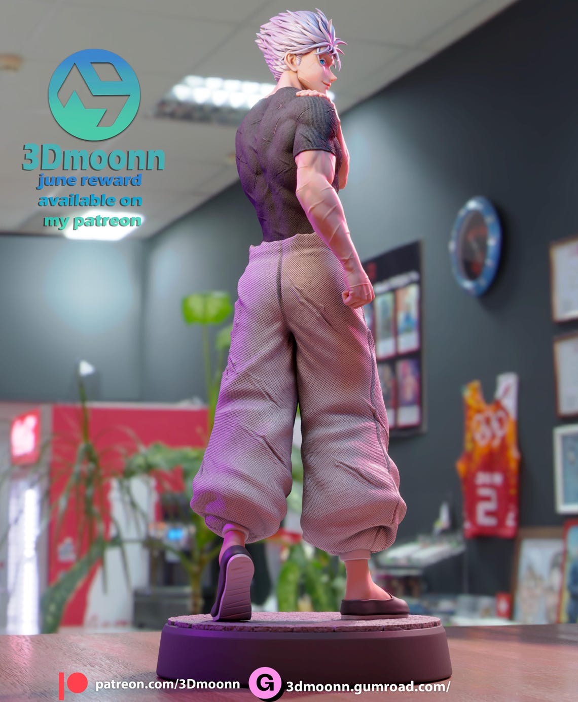 Satoru Gojo - Jujutsu Kaisen- Anime Figure 3d Printed Unpainted by ...