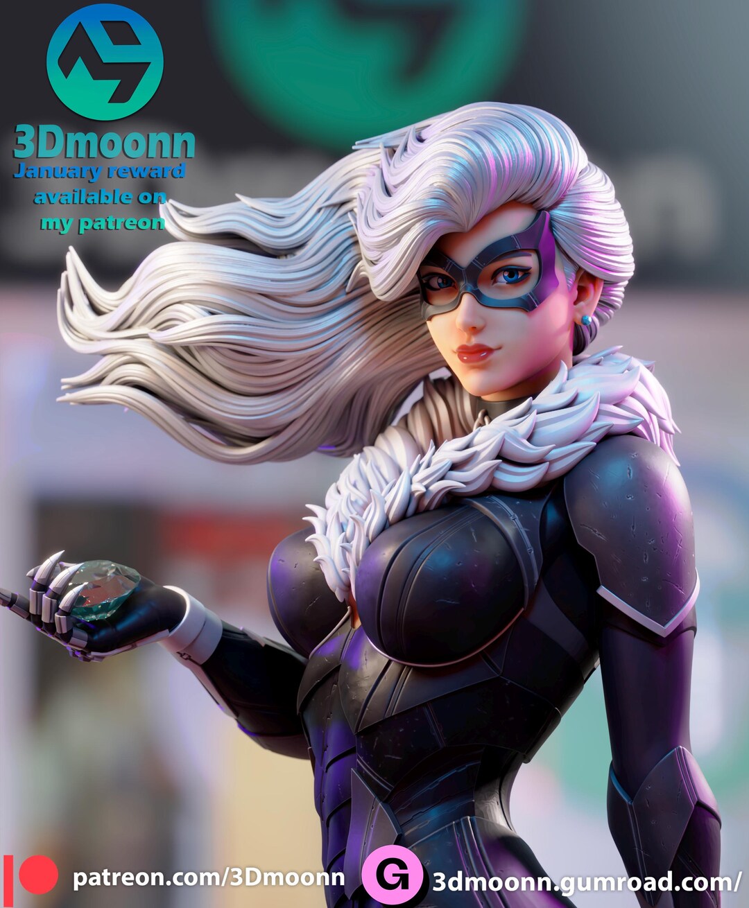 Black Cat, Anime Figure 3d Printed Unpainted by [3dmoonn] - Etsy