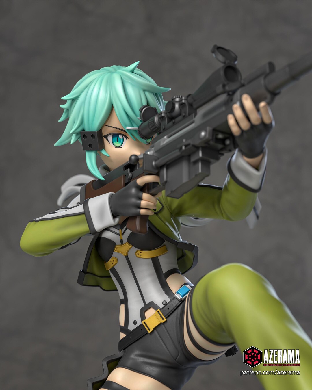 Sinon | Anime Figure 3d Printed |unpainted by Azerama - Etsy