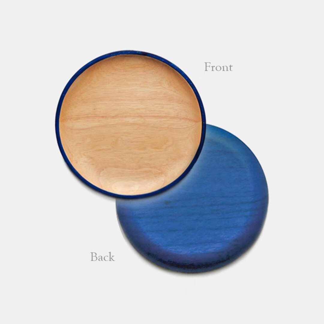 Japanese Traditional Wooden Cup | Echizen Kyutaro Hand-painted Blue ...