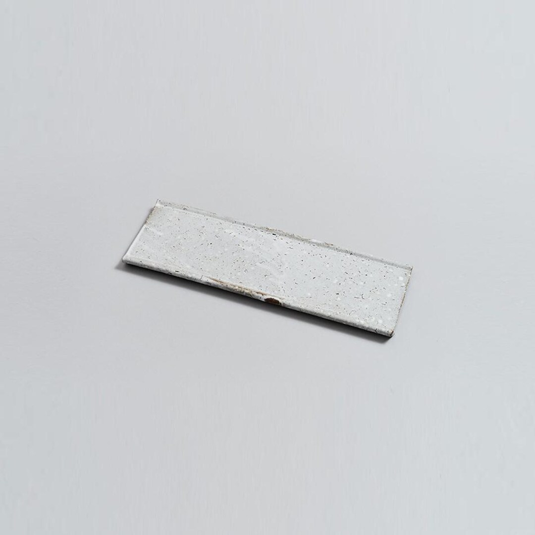 Japanese Pottery Rectangle Dinner Plate | Middle Square White Kawara ...