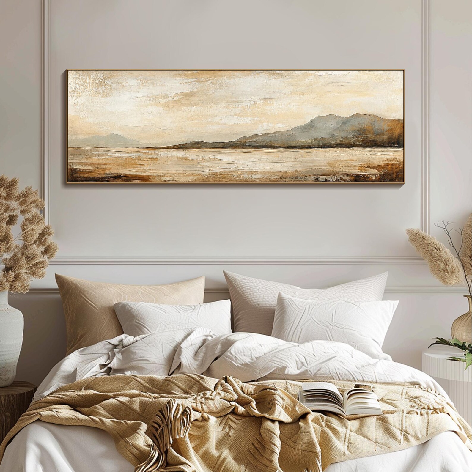 3D Horizontal Mountain Textured Wall Art Large Long Wide Original ...