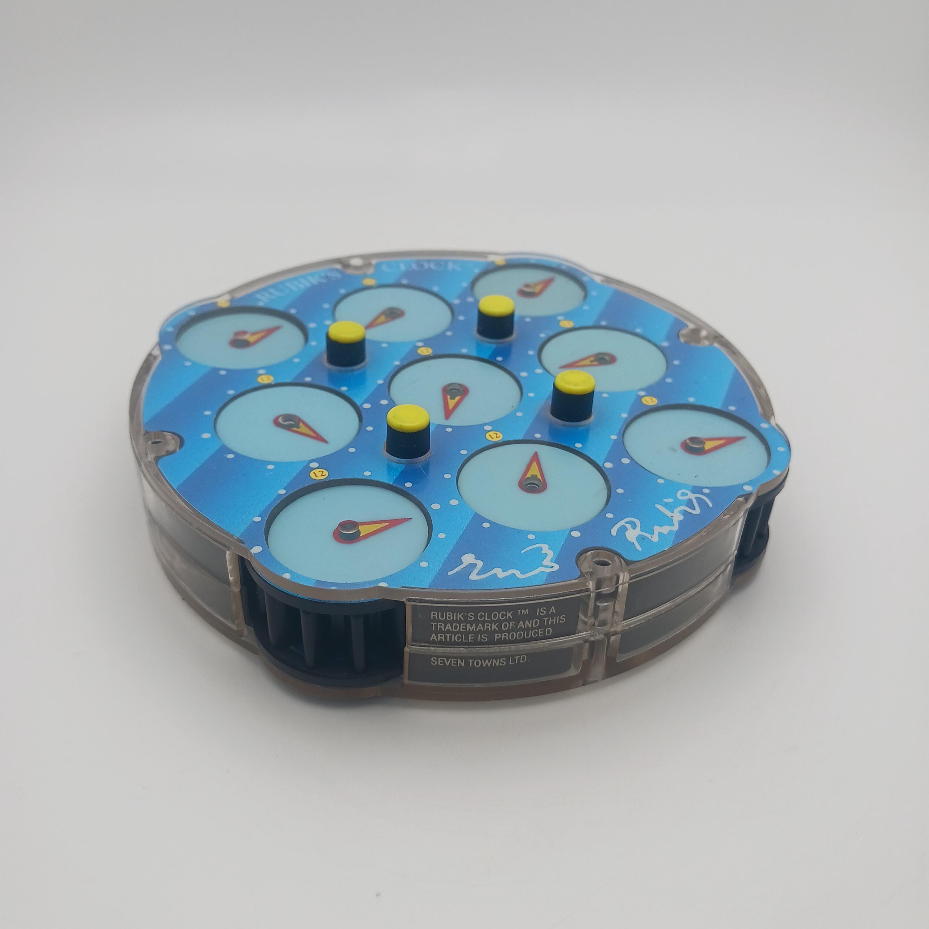 Vintage 1988 Rubik's Clock Mechanical Puzzle by Matchbox and the Rubik ...