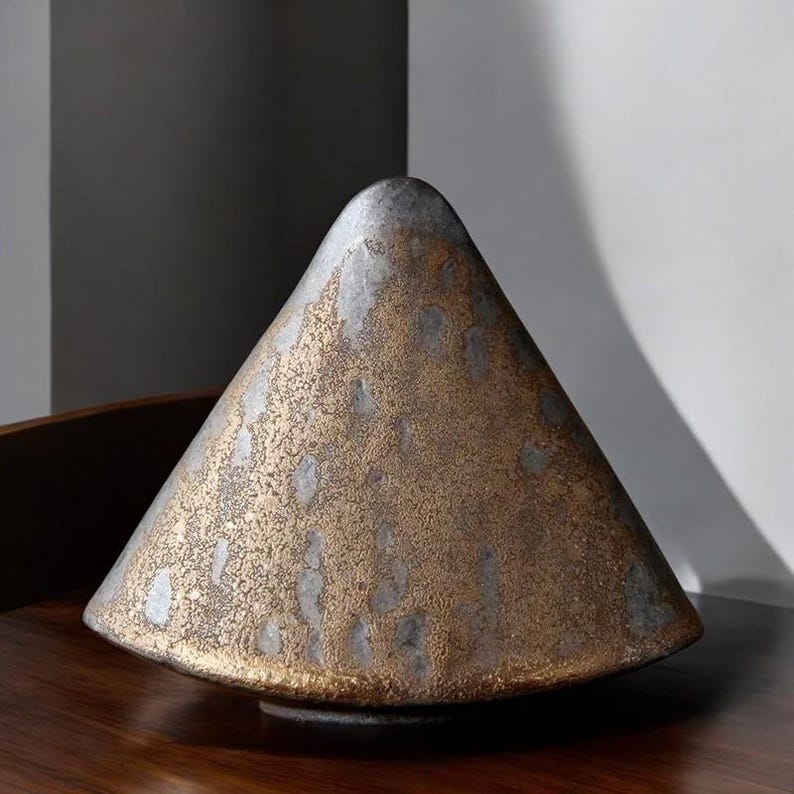 Ceramic Circle Vase, Ceramic Triangle Vase, Unique Ceramic Vase, Unique ...