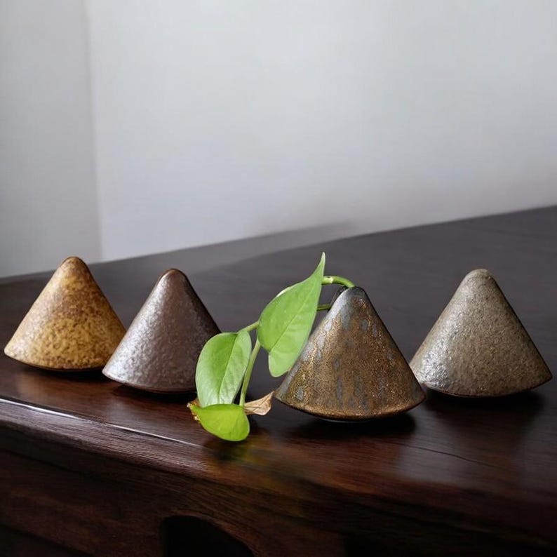 Ceramic Circle Vase, Ceramic Triangle Vase, Unique Ceramic Vase, Unique ...