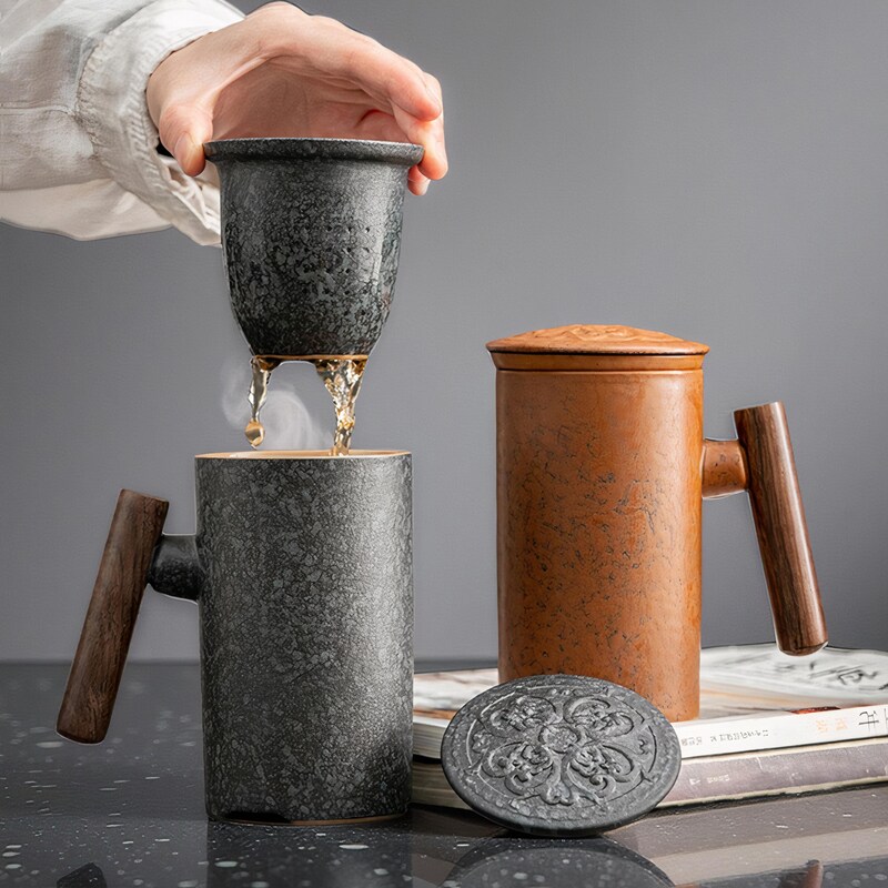 Stoneware Tea Cups - Etsy