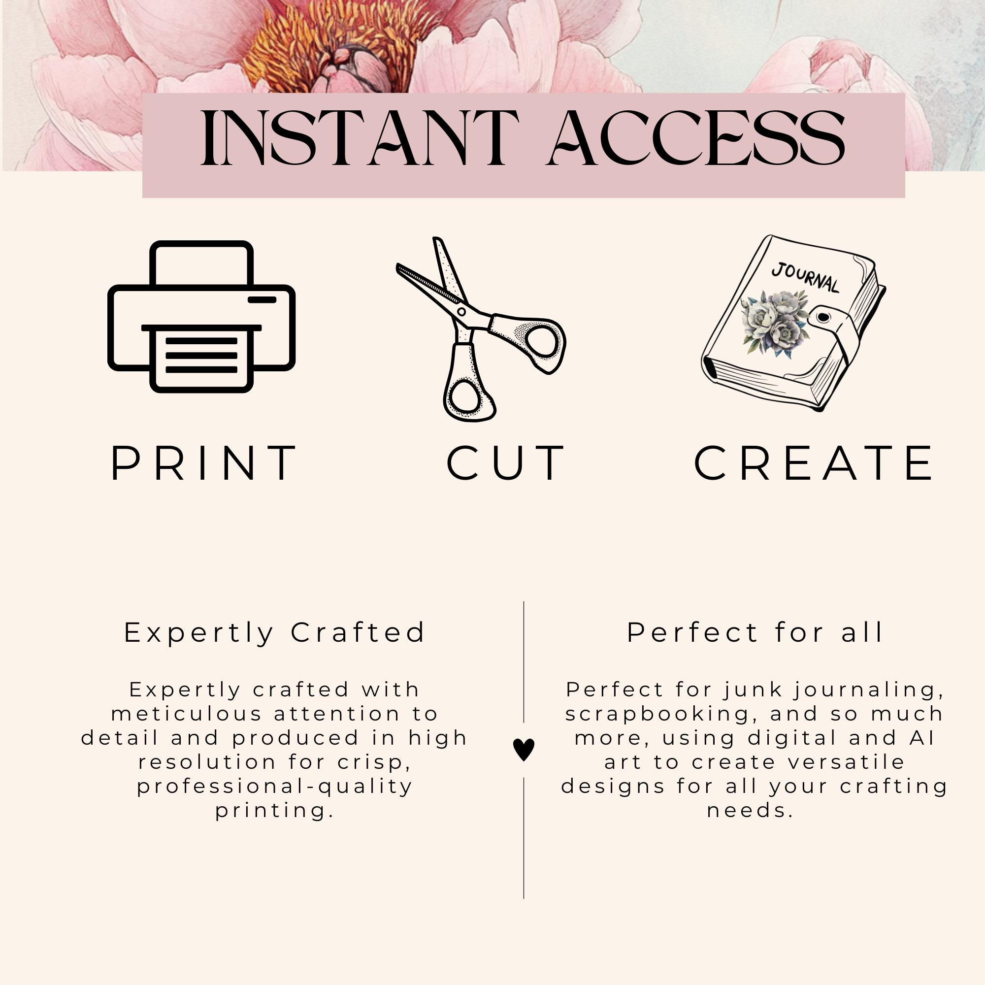 Folded Love Notes Printable Kit - Makes Four Envelopes With ...