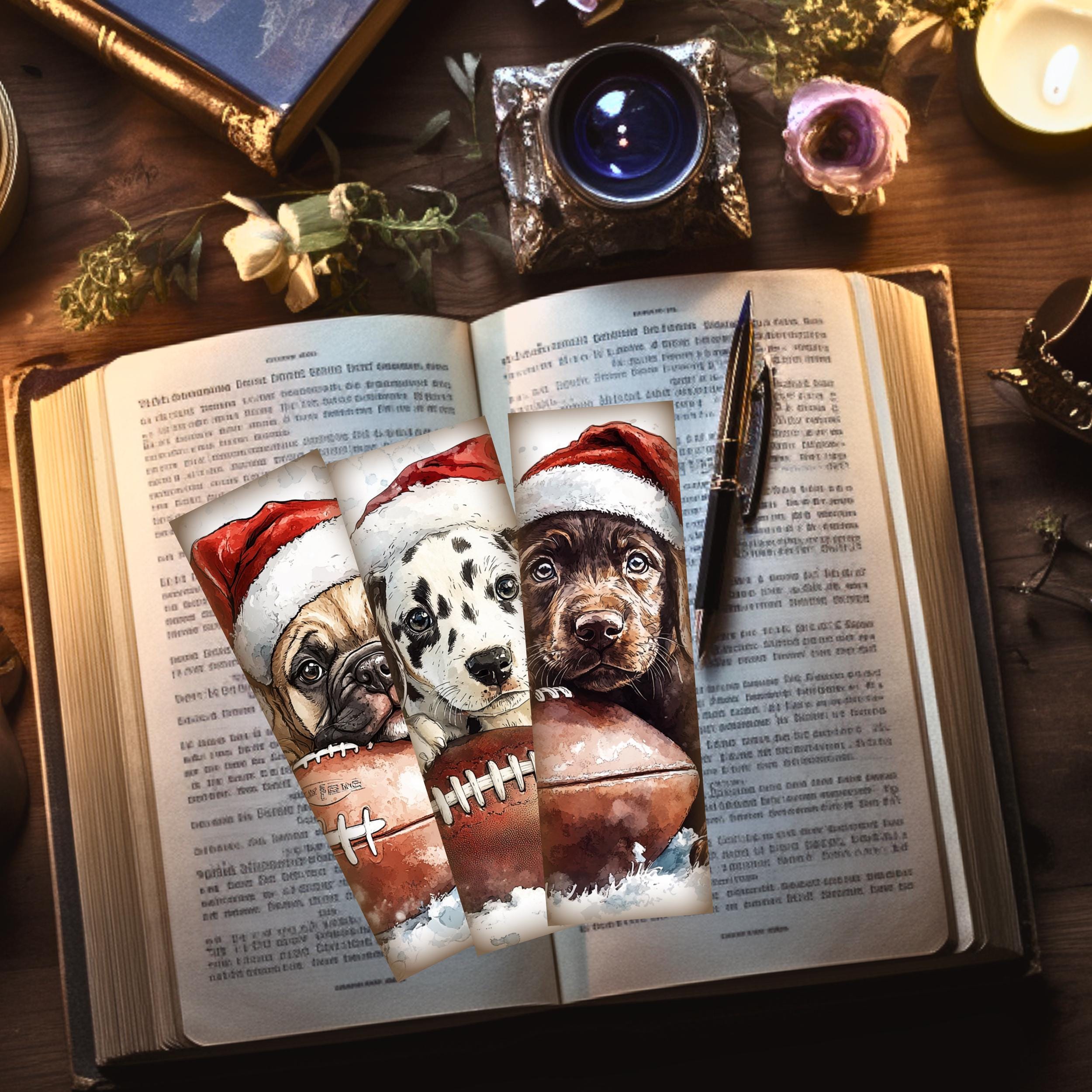 Printable Dog Bookmarks | Cute Puppy Bookmark Set | Watercolor PNG ...