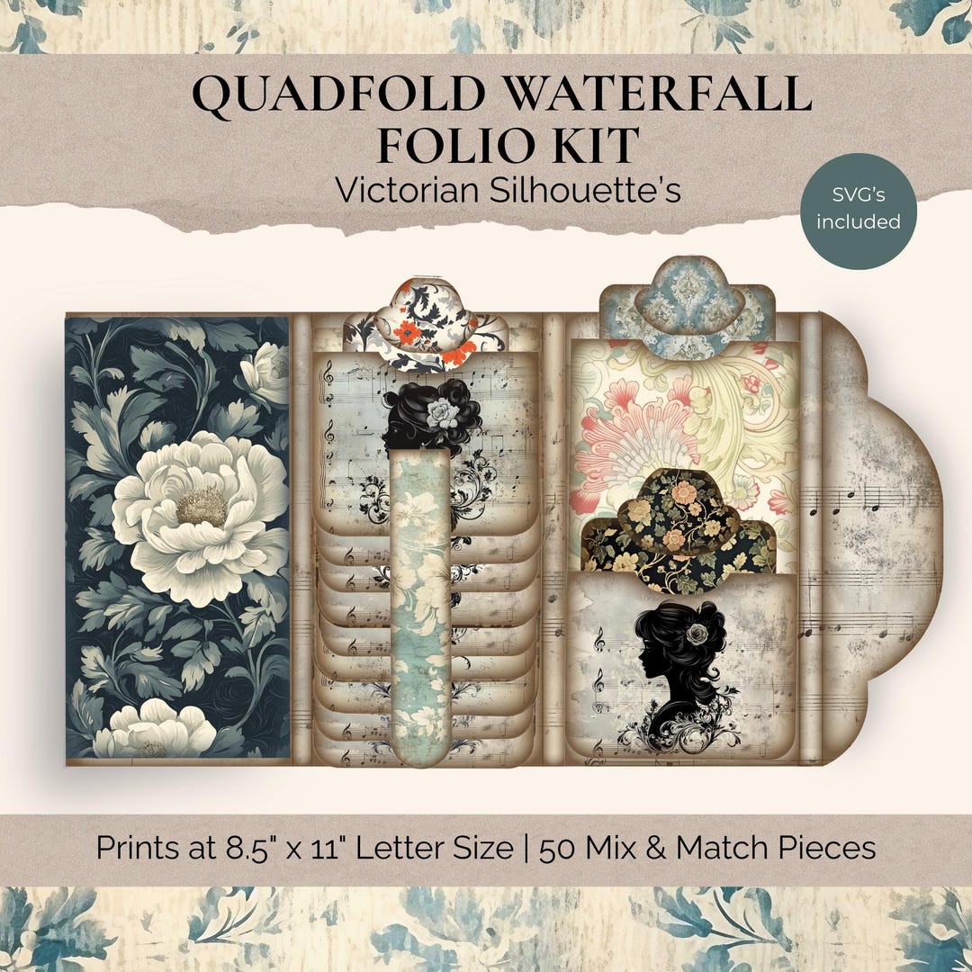 Victorian Waterfall Folio Kit | Mix and Match Scrapbook Supplies for ...