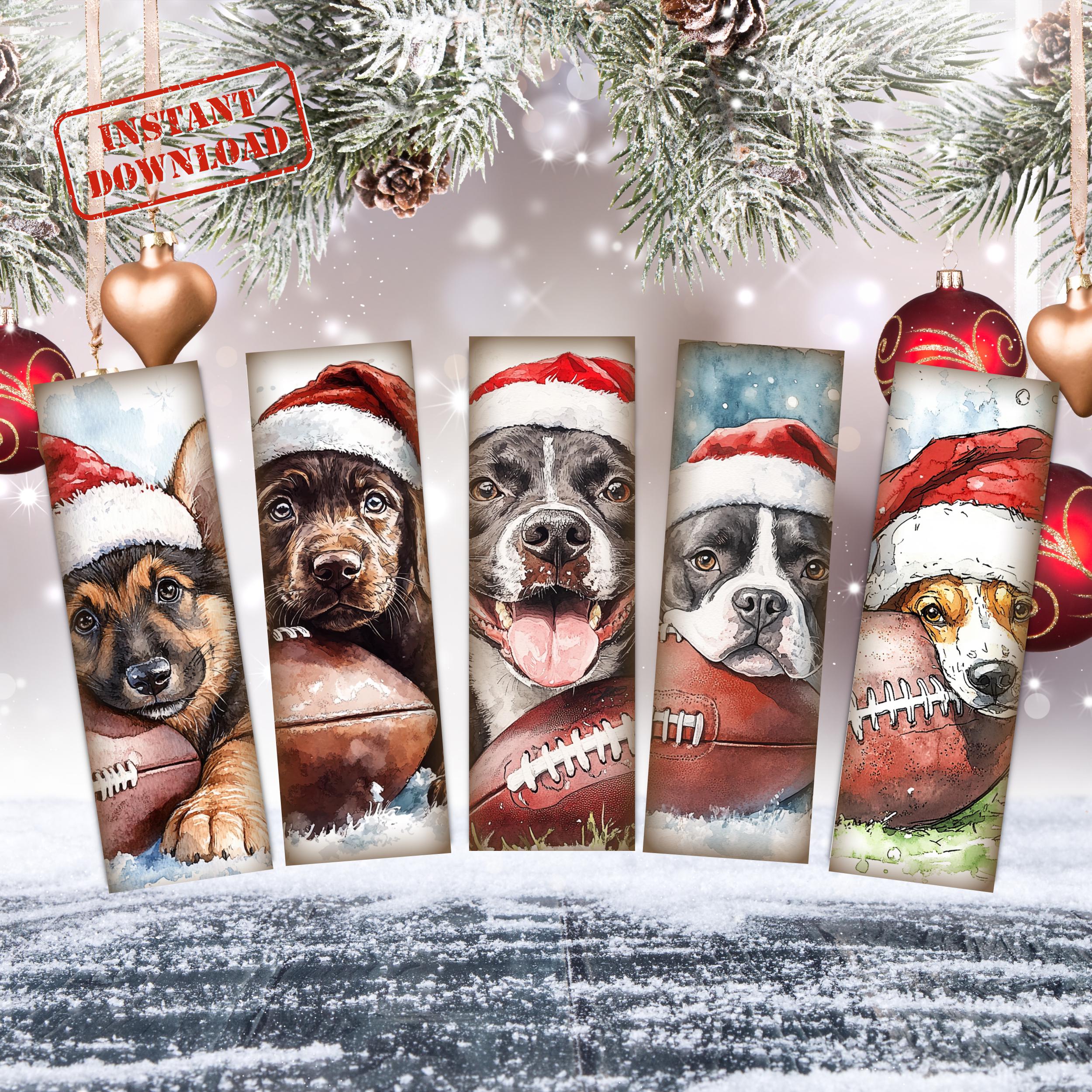 Printable Dog Bookmarks | Cute Puppy Bookmark Set | Watercolor PNG ...