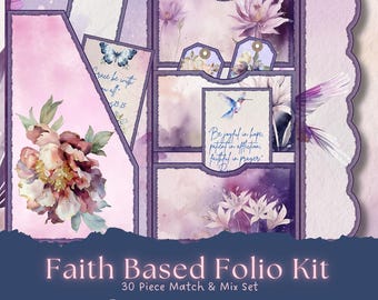 Faith Scripture Junk Journal Pages, Printable, Ephemera, Gifts for Him ...