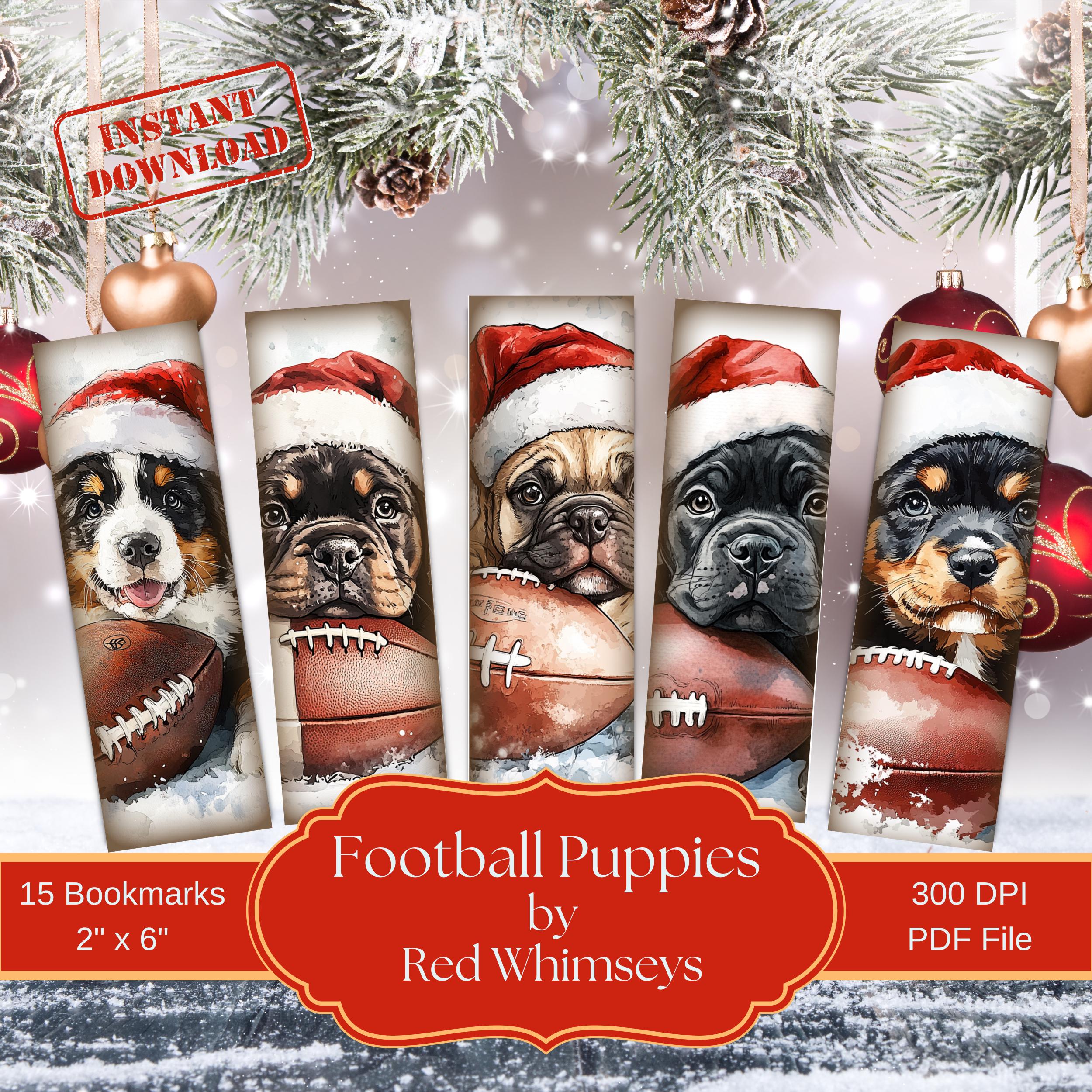 Printable Dog Bookmarks | Cute Puppy Bookmark Set | Watercolor PNG ...