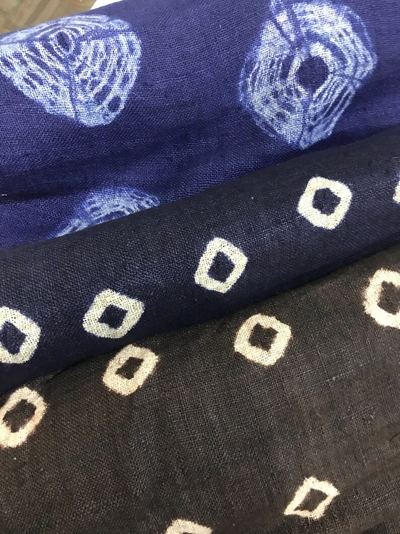 Hmong Tie Dye Hemp Fabric - Etsy