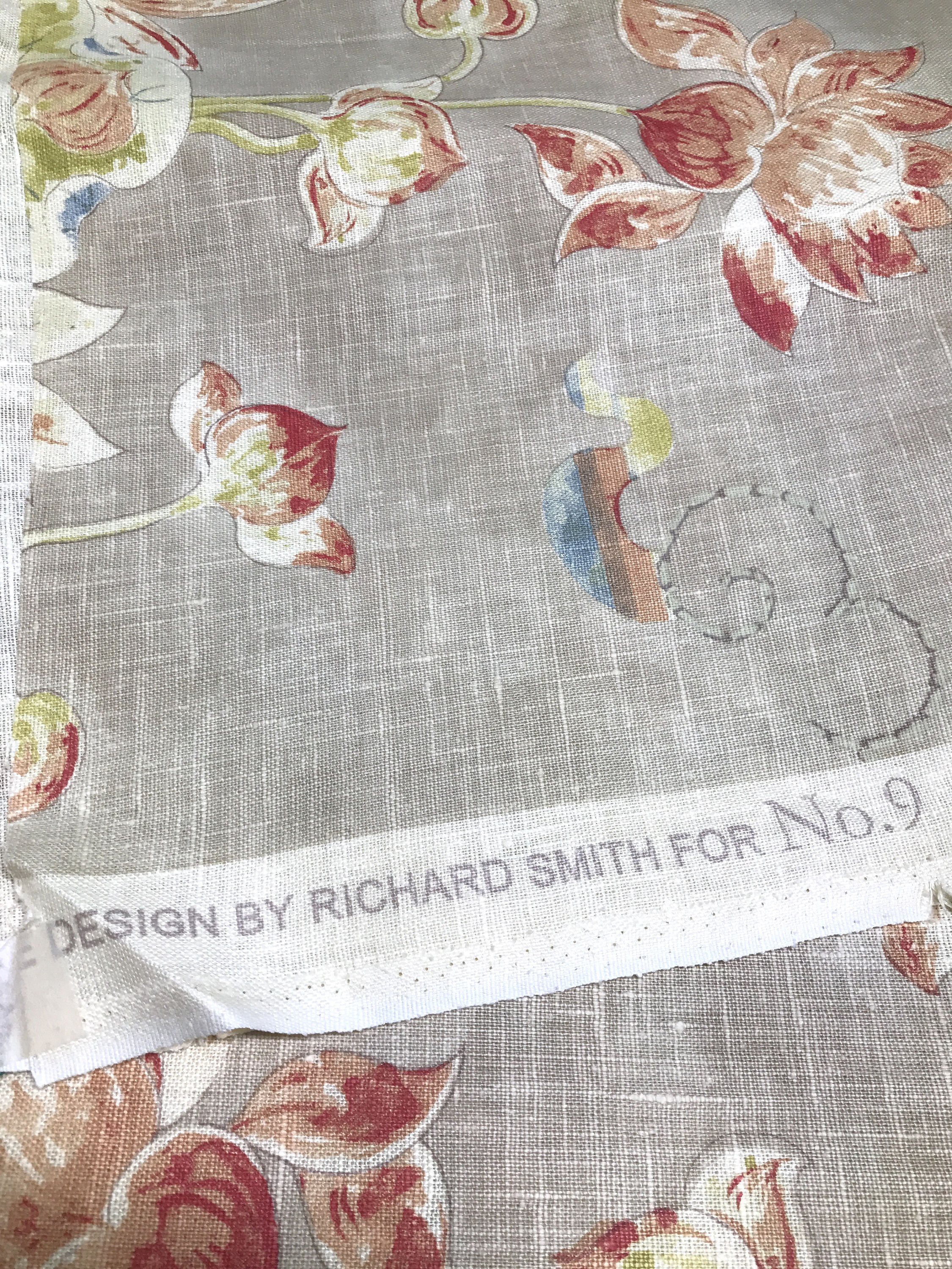 Chinese Lily Printed Linen Fabric - Etsy