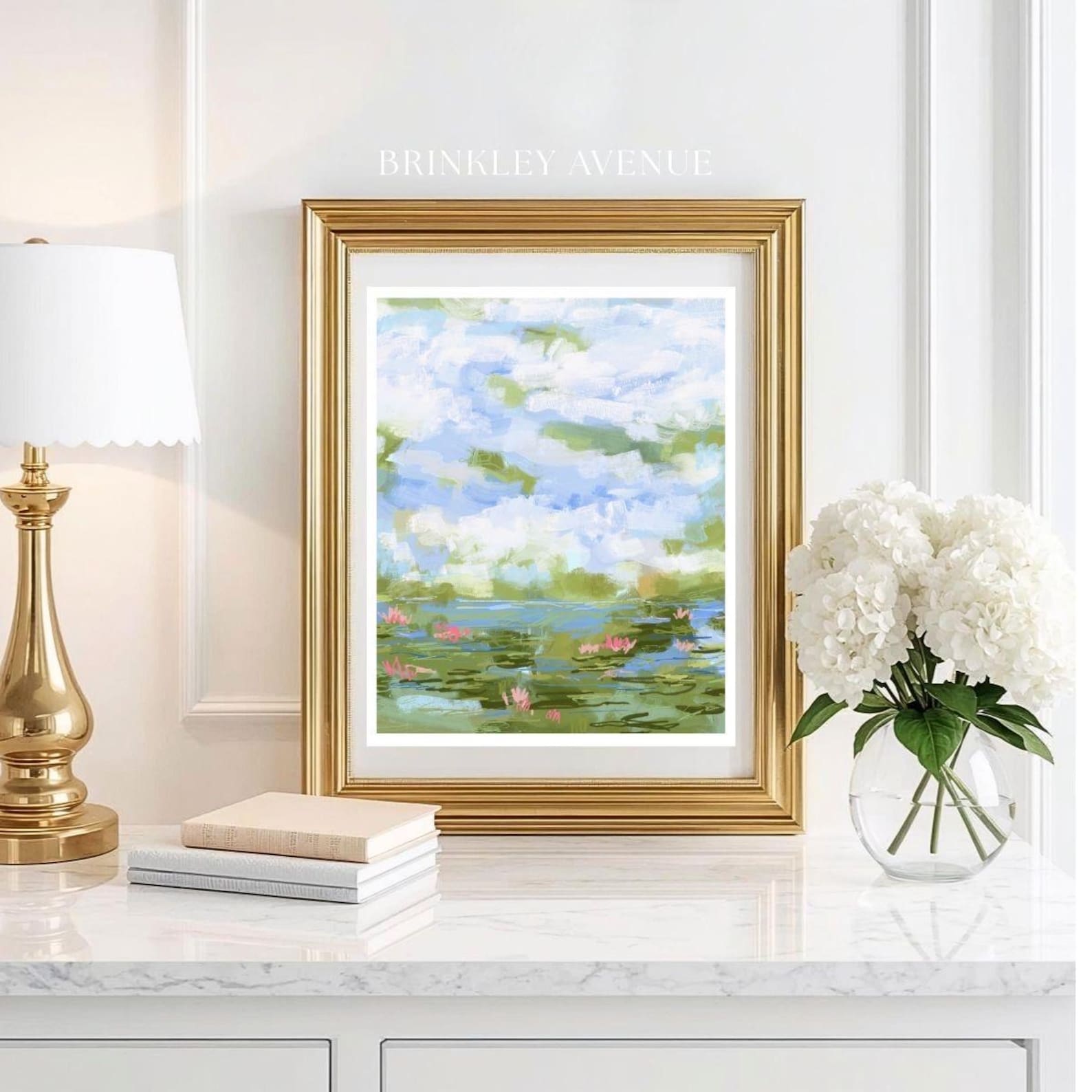 Contemporary Impressionist Marsh Painting | Coastal Abstract Landscape ...