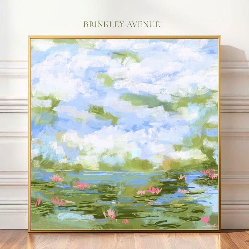 Contemporary Impressionist Marsh Painting | Coastal Abstract Landscape ...