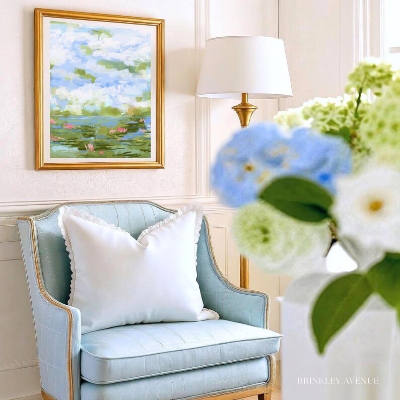 Contemporary Impressionist Marsh Painting | Coastal Abstract Landscape ...