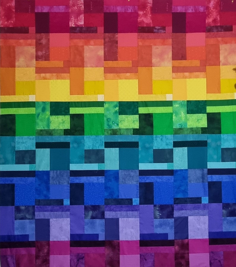 Gradient Dance Quilt Pattern Digital PDF - Etsy