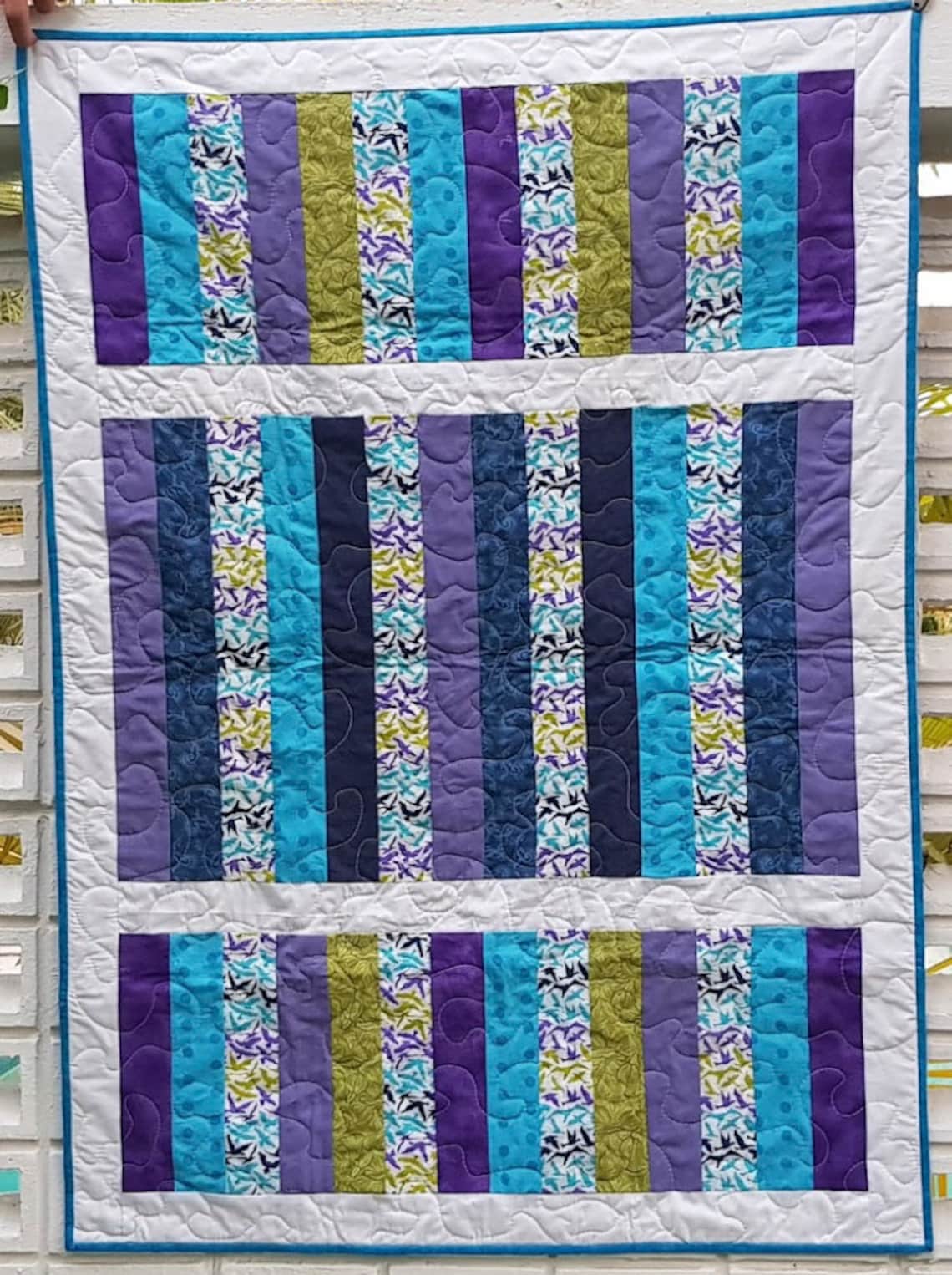 Easy Jelly Roll Quilt Pattern - Etsy