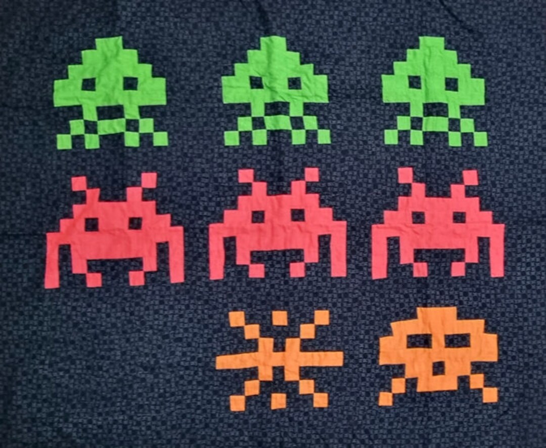 Space Invaders Quilt Pattern Digital PDF - Etsy