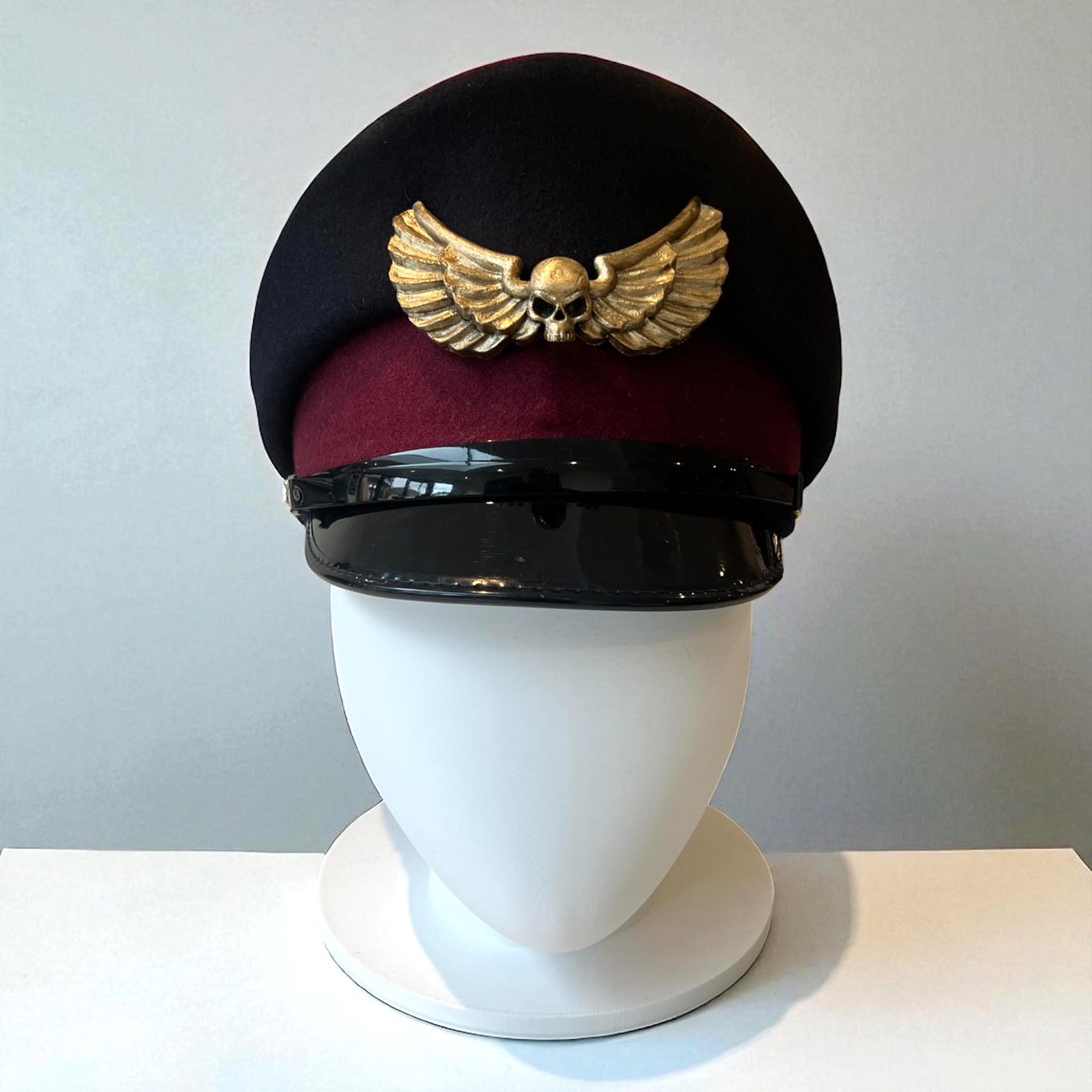 Commissar / Military Hat: Fantasy Cosplay Cap With 3D Printed Badge - Etsy