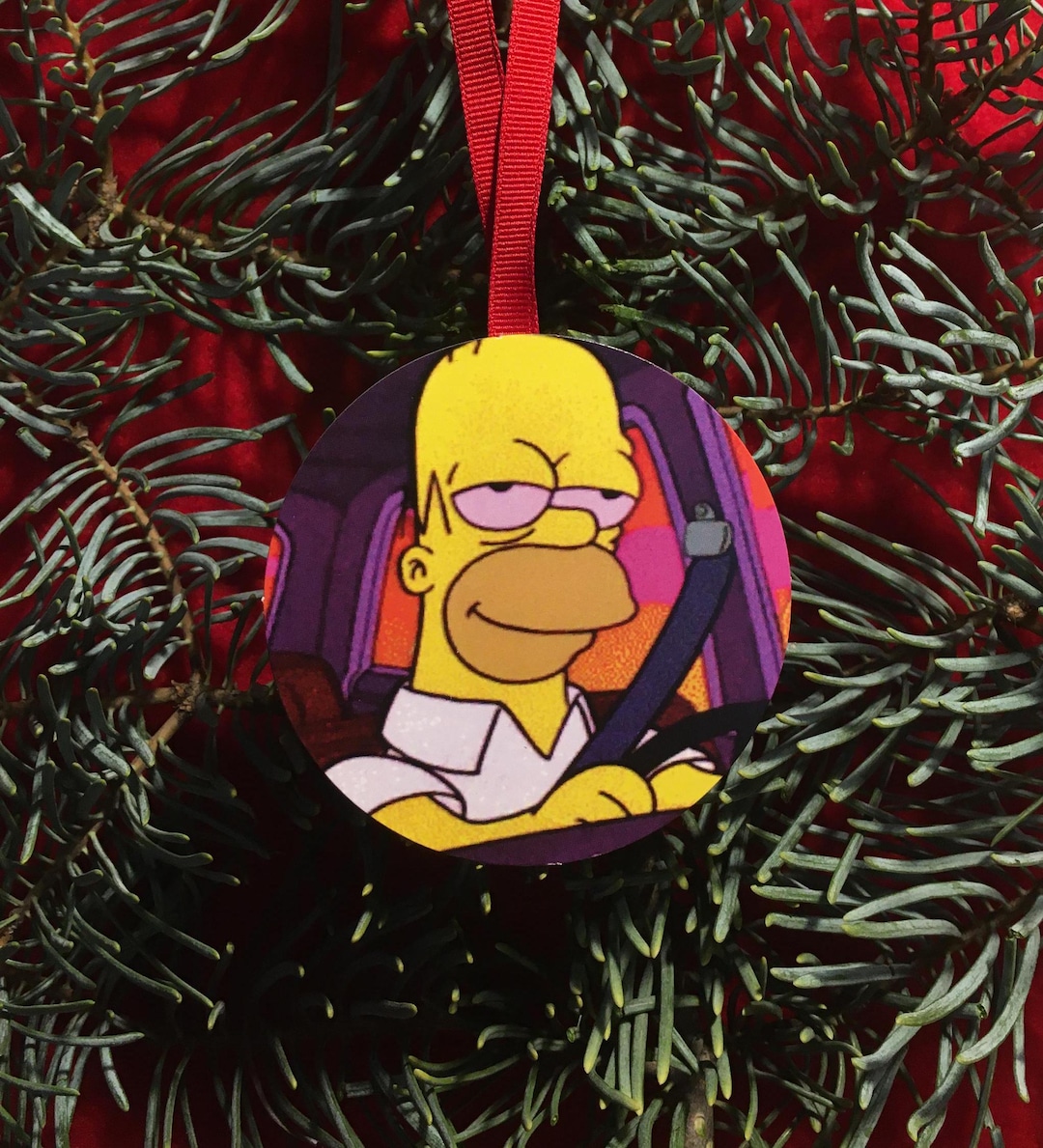 Homer Simpson Christmas Tree Ornament Holiday Gift Exchange Stocking ...