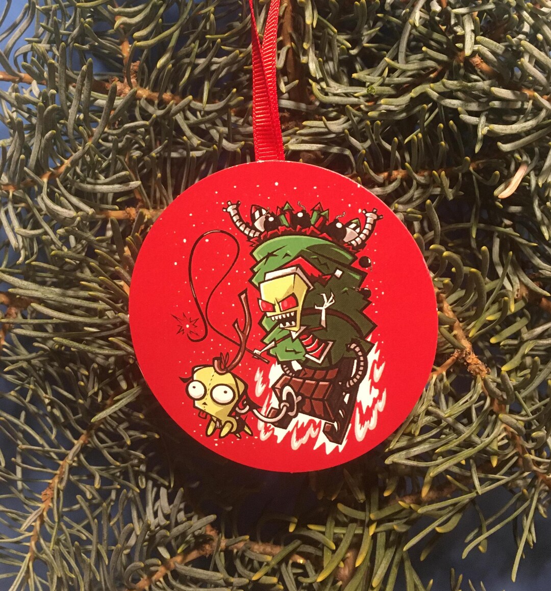Invader Zim Christmas Tree Ornament Holiday Gift Exchange Stocking ...