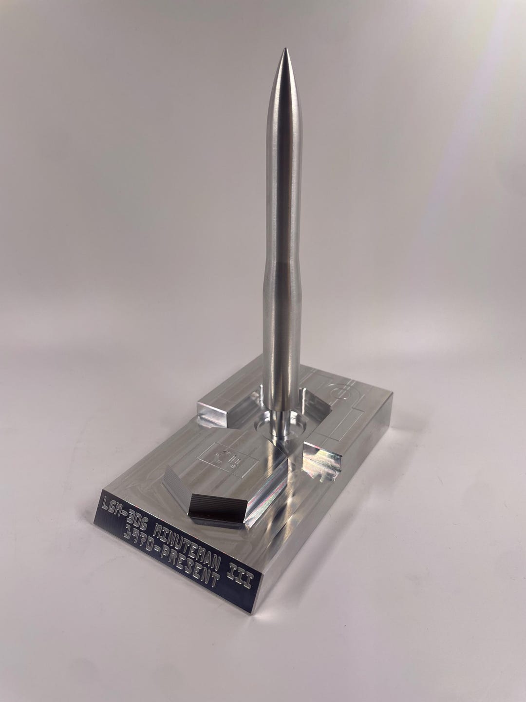 CNC Machined Aluminum Miniature Minuteman 3 Missile LGM-30G ICBM Silo 1 ...