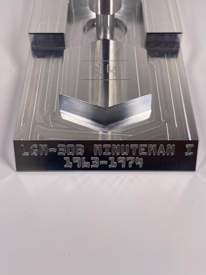 CNC Machined Aluminum Miniature Minuteman L Missile LGM-30B ICBM + Silo ...