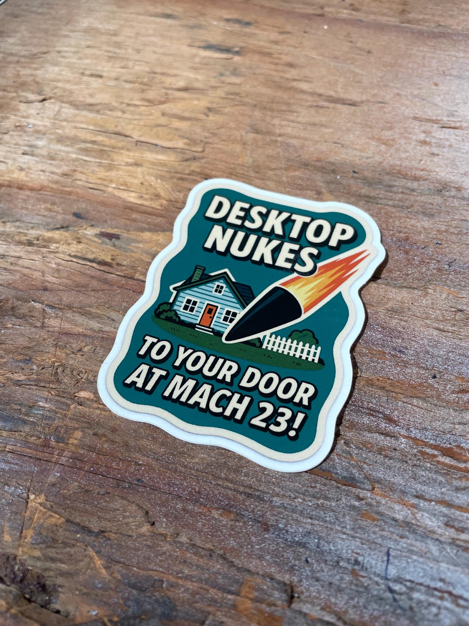 Desktop Nukes Mach 23 Warhead Delivery Sticker - Etsy